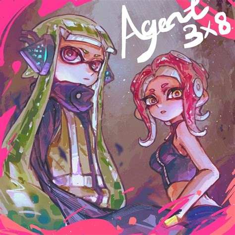 Inkling Player Character Inkling Girl Octoling Player Character Octoling Girl Agent And