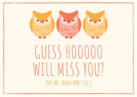 Free Printable We Will Miss You Greeting Cards Free Printable A Z