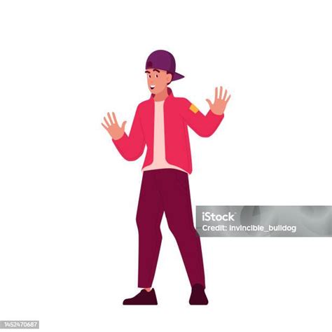 부정적인 감정 의사 소통 신체 언어 나쁜 감정 표현 개념 거절을 보여주는 십대 남성 캐릭터 감정에 대한 스톡 벡터 아트 및 기타