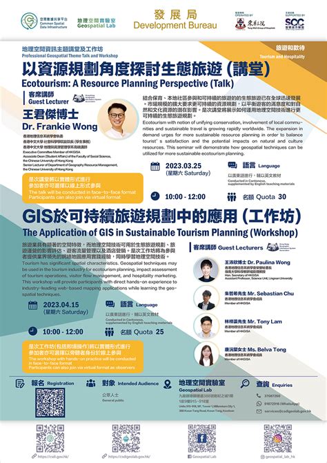 professional geospatial theme talks x workshops tourism and hospitality