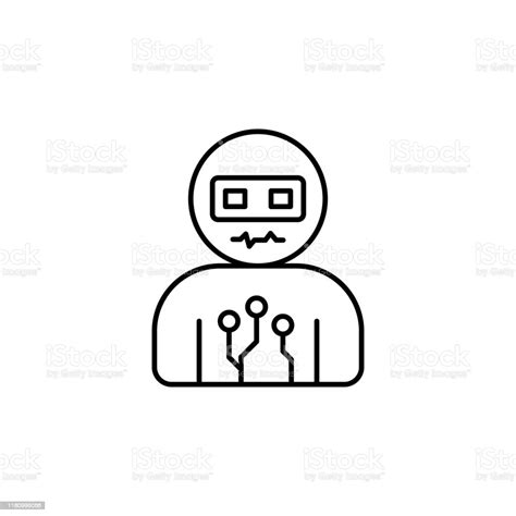 Ilustración De Npc Icono Del Juego Línea Delgada Simple Vector De