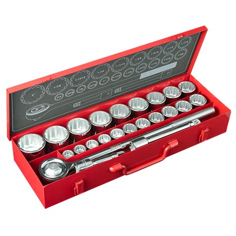 M10 34″ Dr Socket Set Inches Globall Hardware And Machinery Sdn Bhd