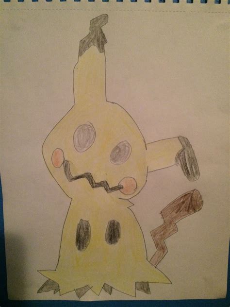 Mimikyu Drawing Humanoid Sketch Drawings Art