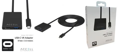 Accell Shows Off Usb C Vr Adapter For Oculus Rift Windows Vr Venturebeat