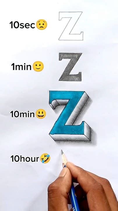 How To Draw Z Letter 💥🤣 Shorts Art Youtubeshorts Youtube