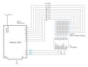 Circuit Diagram X Led Matrix Interface With Arduino Electronics Lab