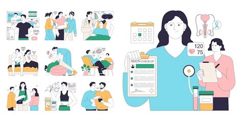 Premium Vector Gender Transition Consequences Set Genderaffirming Therapy Positive And