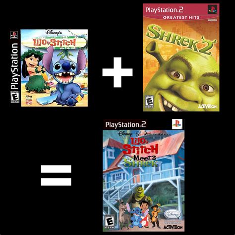 Lilo And Stitch (PS1) + Shrek 2 Game = LASMSTVG by Benny49 on DeviantArt