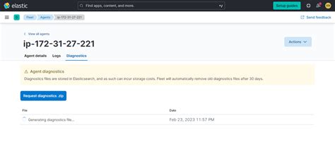 Fleet Request Diagnostics For Lower Version Agents Is Not Disabled