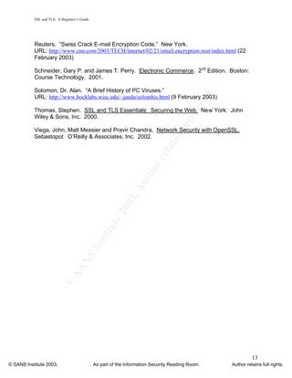 Ssl Tls Beginners Guide PDF