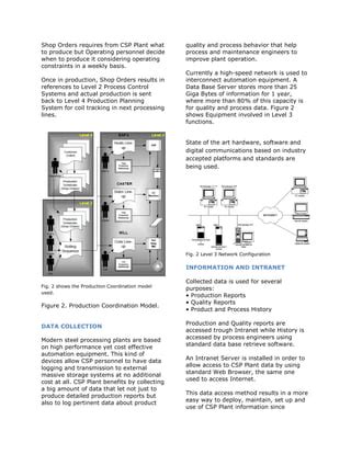 Csp Production Scheduling And Information System Using Web Browser