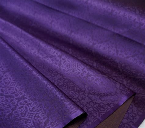 Purple Color Brocade Fabric Jacket Dress Fabric Jacquard Brocade