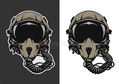 Fighter Pilot Helmet Stock Vector Illustration Of Symbol 78139697
