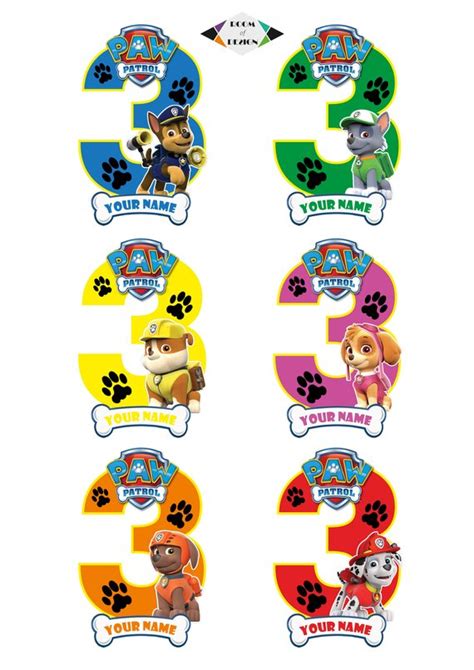 Вафельная картинка щенячий патруль цифра 3 Фотоподборки 1