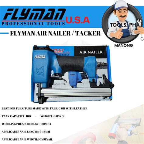 Flyman Air Nailer Gun Tacker Shopee Philippines