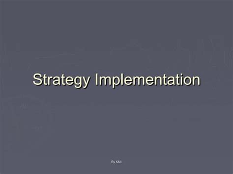 Implementing Strategy Diagram Ppt
