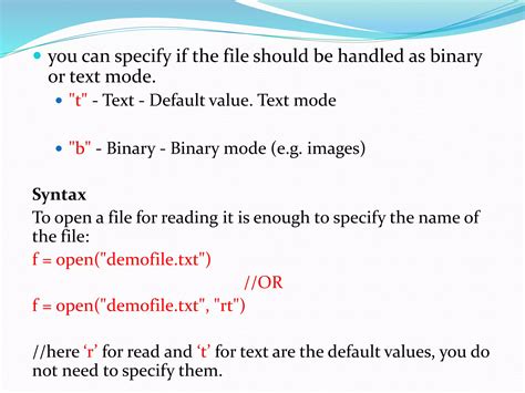 Python Files Directories Part15 Ppt