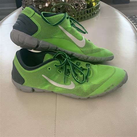 Nike Lime White And Gray Bionic Mesh Training Lace Up Gem