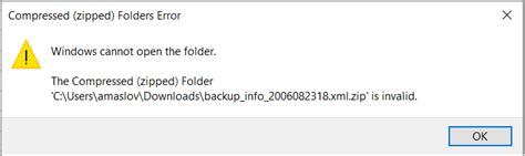 Unable To Unpack Backup The Compressed Zipped Folder Is Empty Plesk
