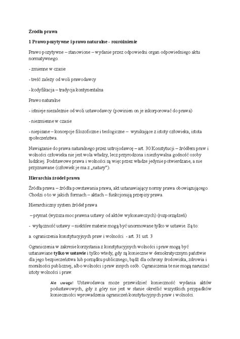 Źródła prawa Źródła prawa 1 Prawo pozytywne i prawo naturalne