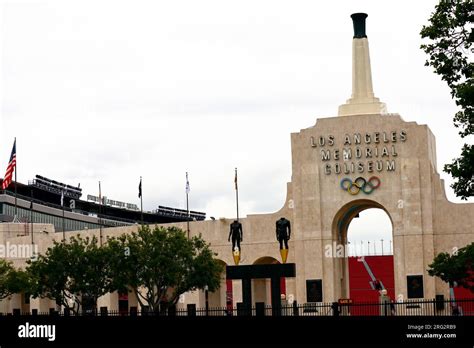 Los Angeles California Los Angeles Memorial Coliseum Located In The