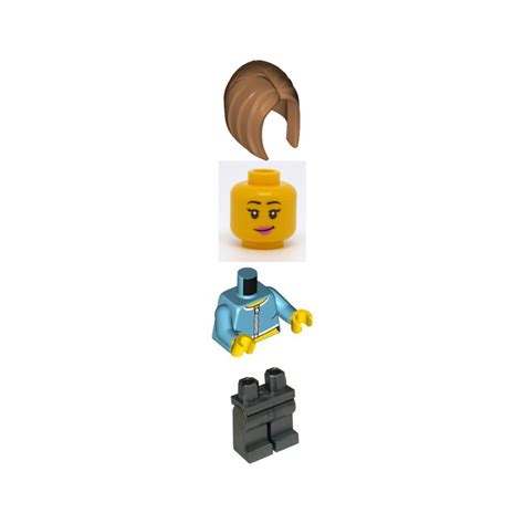 LEGO Woman Medium Azure Top Minifigure Brick Owl LEGO Marketplace
