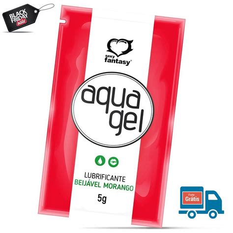 Lubrificante Beijável Aqua Gel Sachê 5g Morango Shopee Brasil