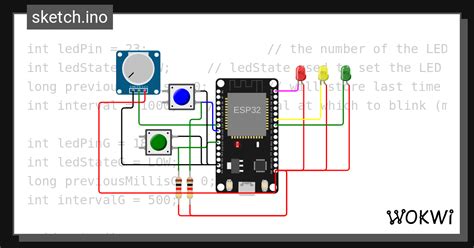 Lab4blink2leds Wokwi Esp32 Stm32 Arduino Simulator