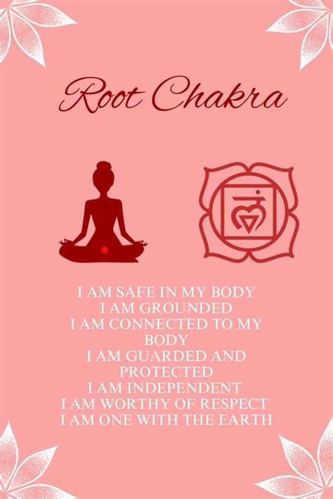 Root Chakra Healing Affirmations Wallpaper In 2024 Root Chakra
