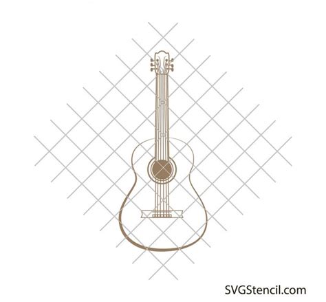 Simple Guitar Svg Guitar With Strings Svg Coco Guitar Svg Svgstencil