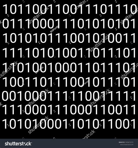 Binery Number Outline Vectorbackgroundbali 20 February Stock Vector