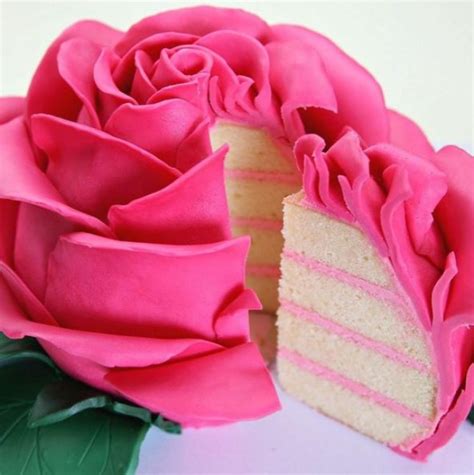 Valentines Day Recipes How To Make A Stunning Pink Rose Cake For