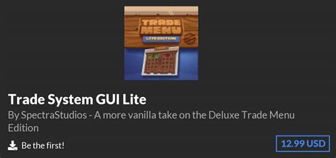 Trade System Gui Lite Marketing Materials Polymart