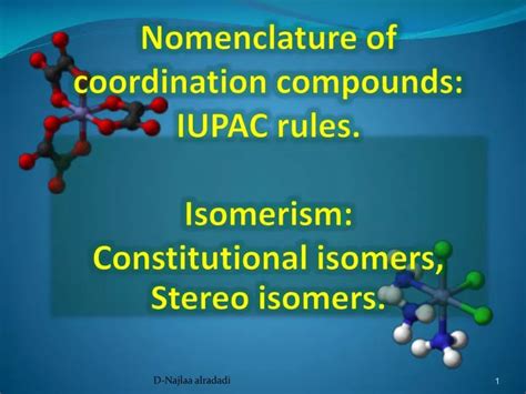 PPT Nomenclature Of Coordination Compounds IUPAC Rules PowerPoint