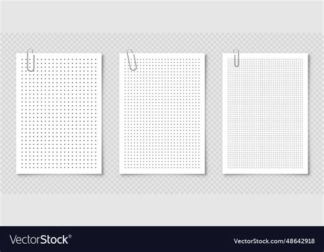 Dotted Graph Paper With Grid Polka Dot Pattern Vector Image