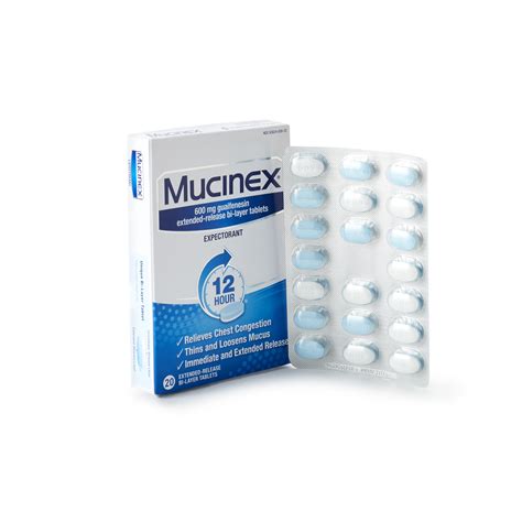 Mucinex Guaifenesin Extended Release Bi Layer Tablets 600 Mg Case Of 40