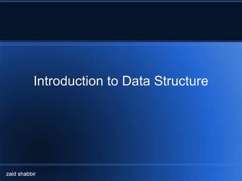 Introduction To Data Structure Pdf