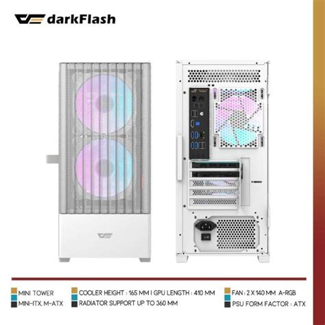 Jual Darkflash Dk415m M Atx Pc Case Putih Di Seller Nano Komputer