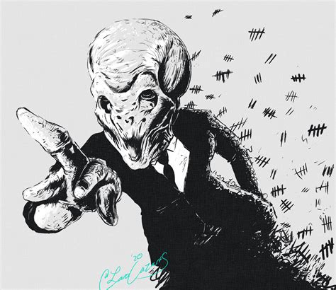 Doctor Who The Silence Drawing