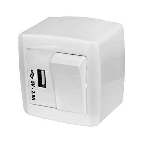 Na Unicaserv Tem Tomada De Sobrepor Usb 2a 1 Interruptor Simples