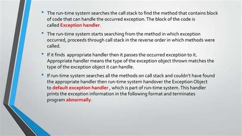 Java Exceptions And Exception Handling Ppt
