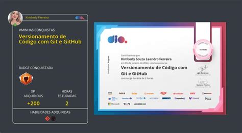 🚀 concluí com êxito o curso de versionamento de código com git e github