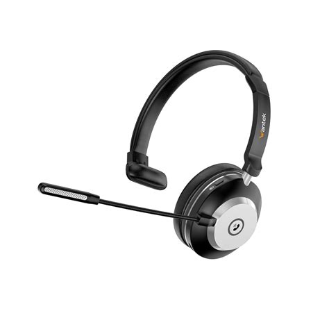Wantek Monaural Wireless Headset With Noise Canceling Microphone For