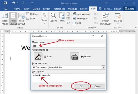 Microsoft Word Tutorial Working With Macro