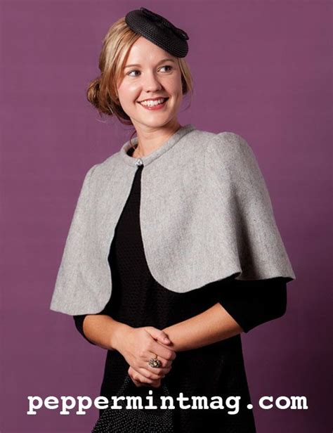 Free 1930s Sewing Pattern Shoulder Cape Cape Pattern Sewing