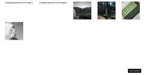 vue image selection forked codesandbox