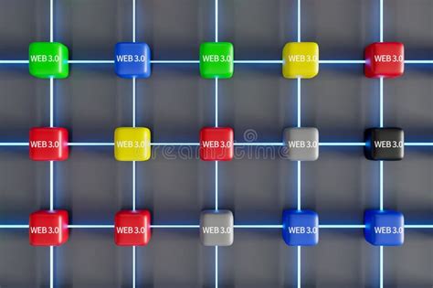 Concepts Related To Web3 0 Decentralization And Peer To Peer Connection 3d Rendering Stock