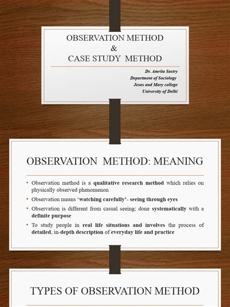 Observation Method Pdf Data Observation