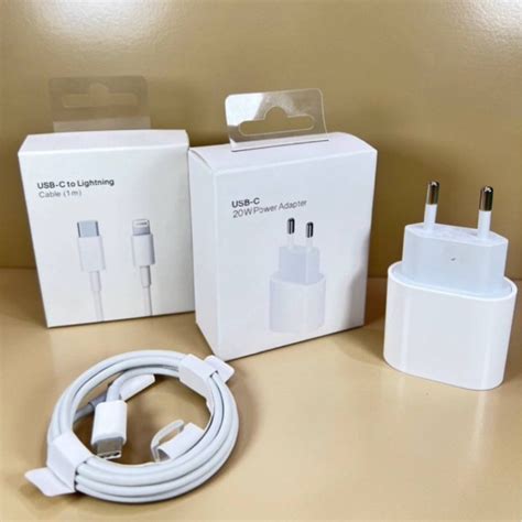 Jual Charger W Fast Charging Set Adaptor W Kabel C To Light Shopee Indonesia