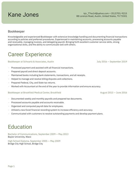 Resume Templates For Microsoft Word Docx ·